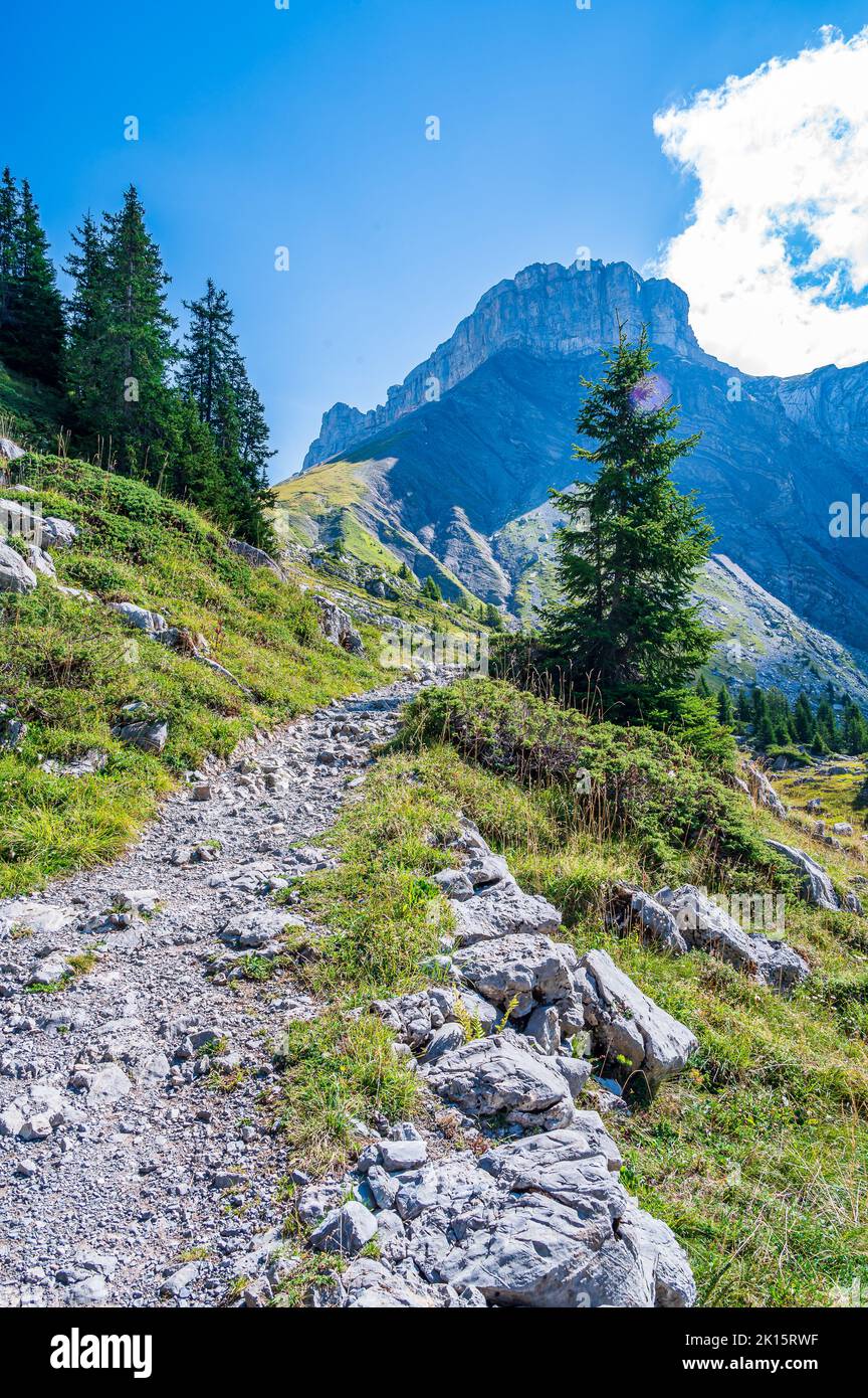 On the trail between Schynighe Platte and Faulhorn, wonderful hiking ...
