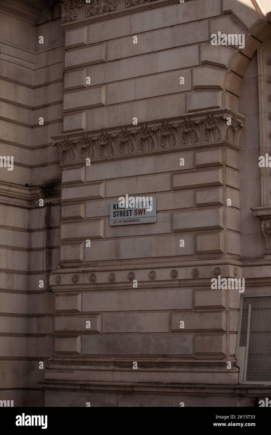 King Charles Street sign in Westminster, London Stock Photo - Alamy
