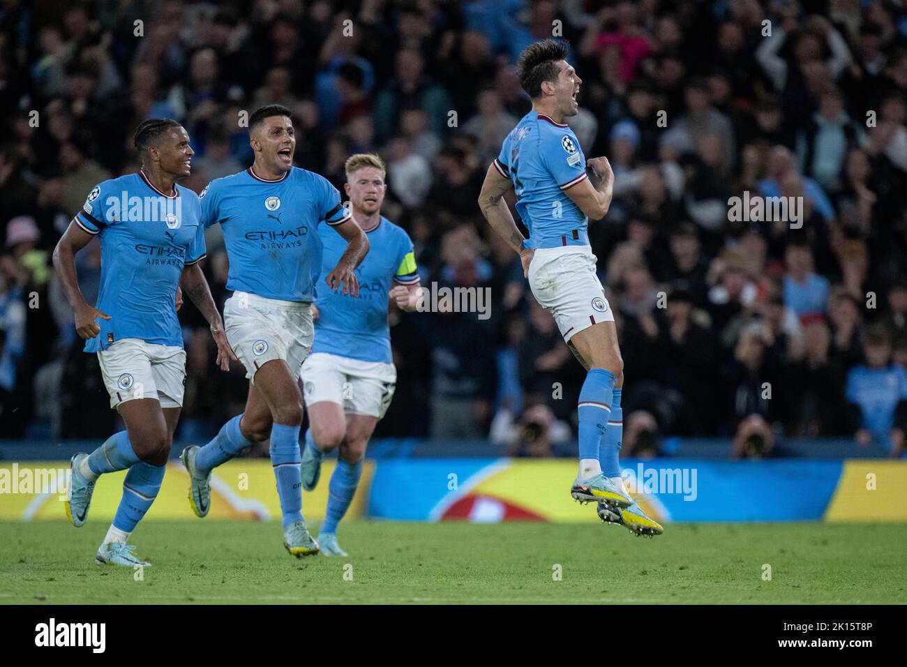 MANCHESTER, ENGLAND - SEPTEMBER 14: John Stones of Manchester City ...