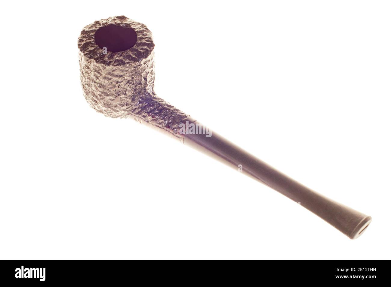 Smoking pipe isolated on thw white background Stock Photo - Alamy