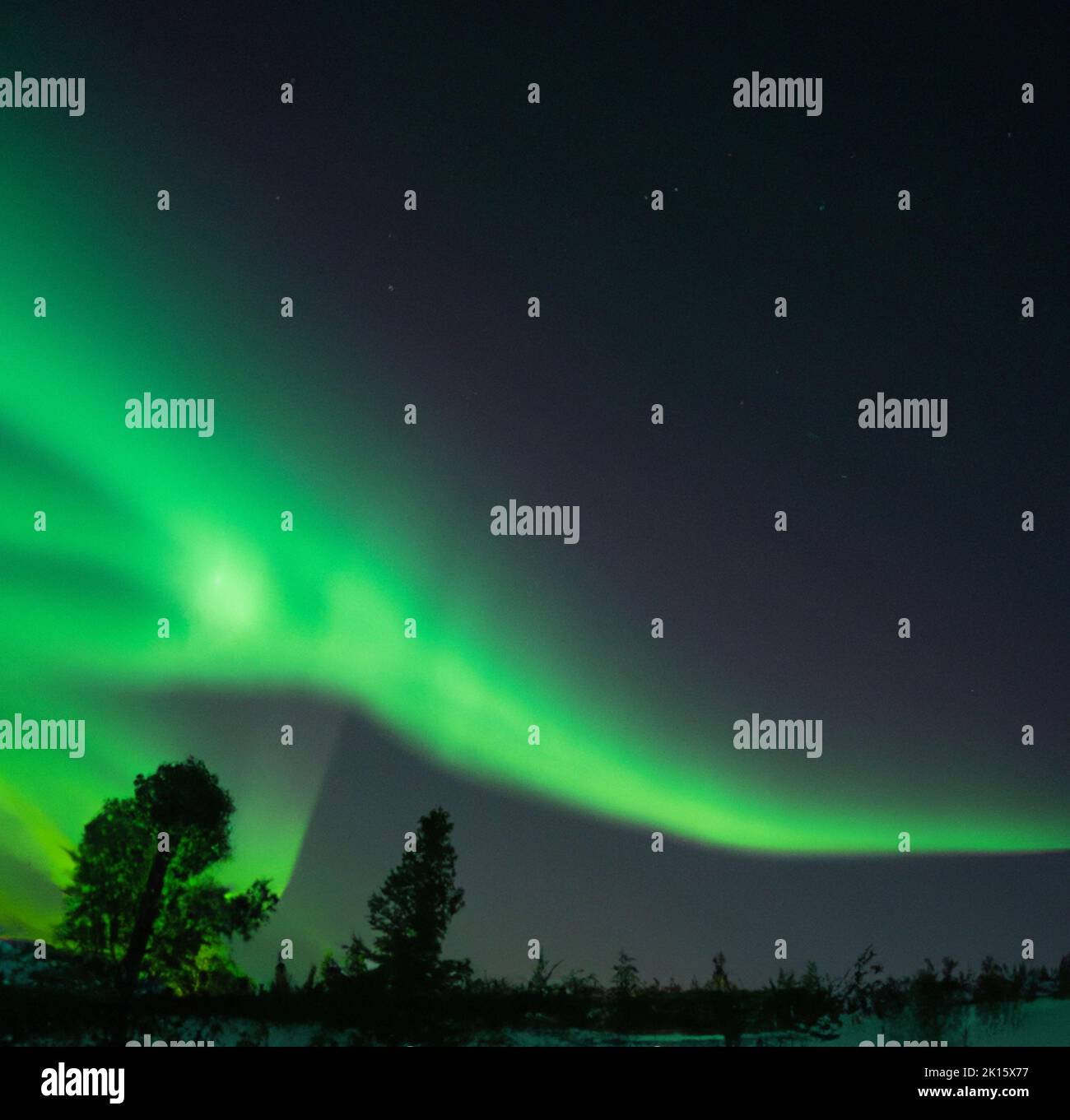 A beautiful night view of the Northern Lights Stock Photo - Alamy