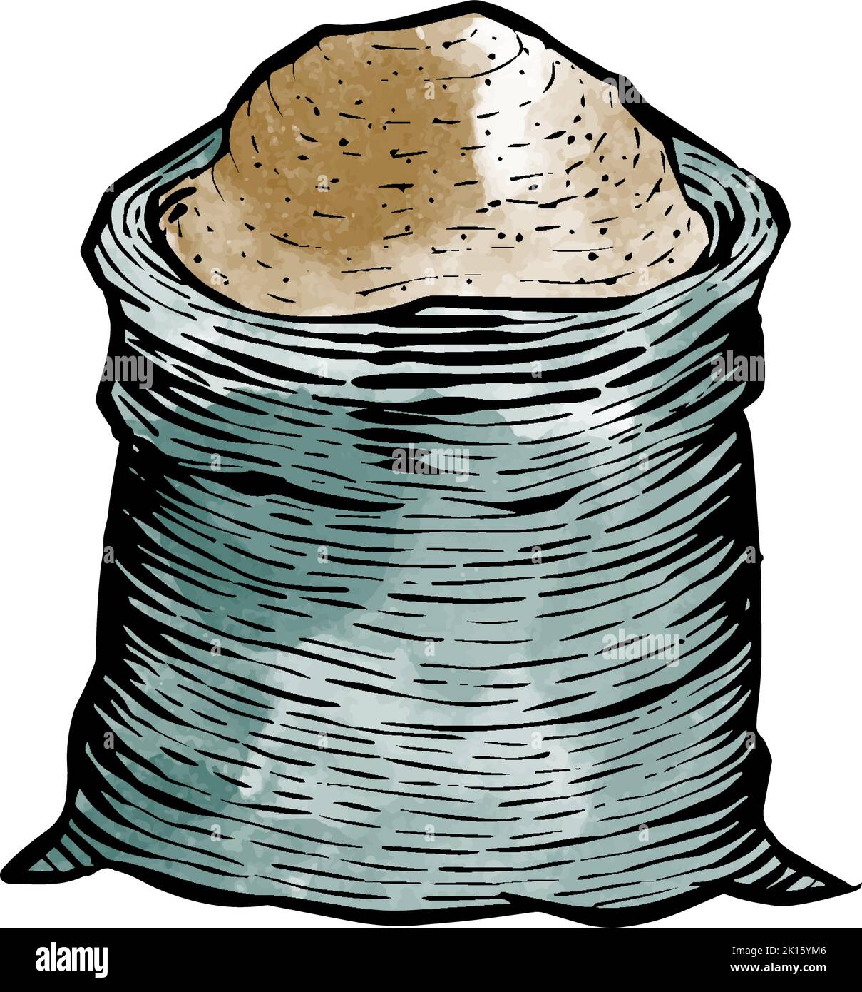 Rustic grain sack wheat Stock Vector Images - Alamy