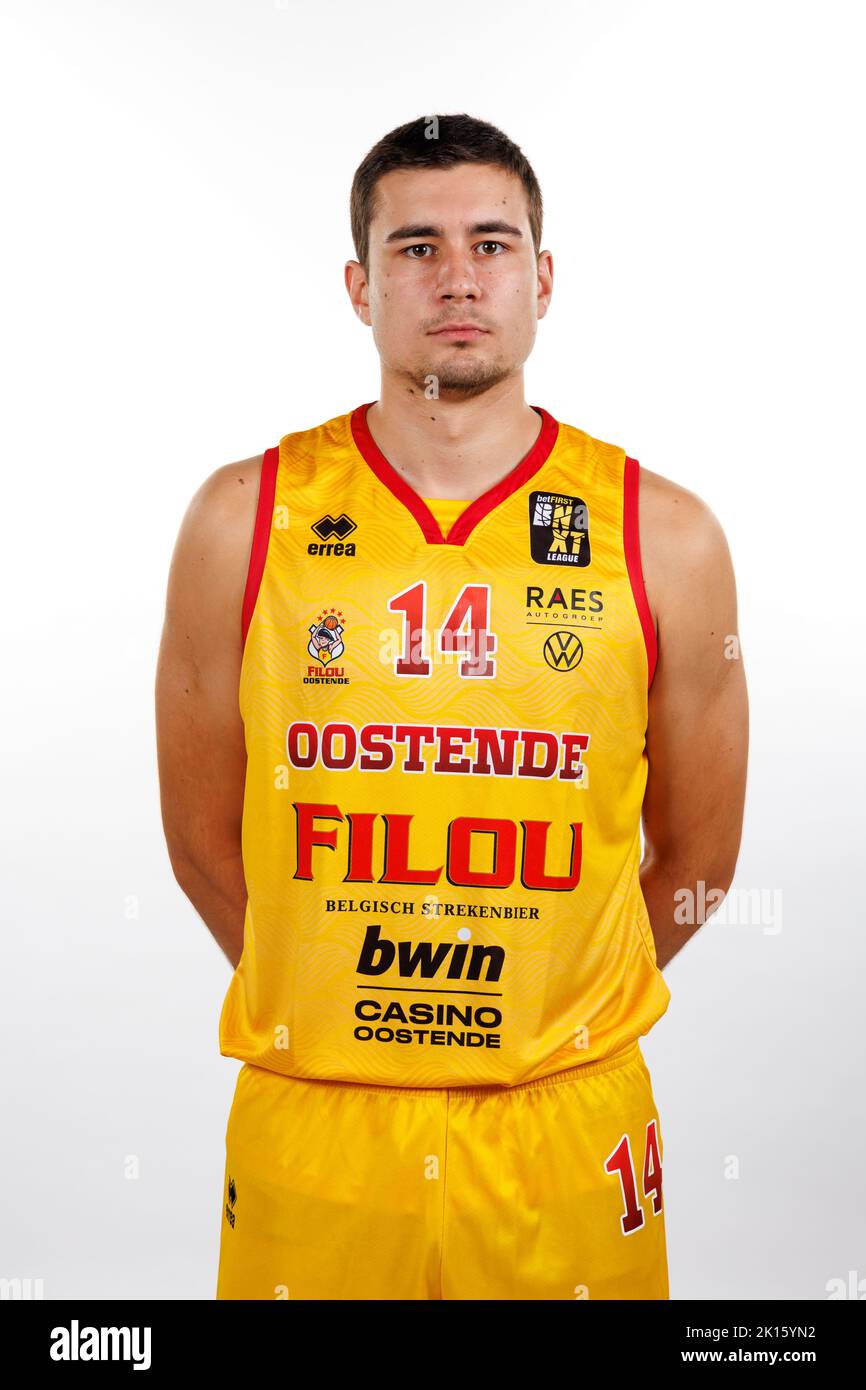 Oostende, Belgium. 15th Sep, 2022. Oostende's Servaas Buysschaert poses ...