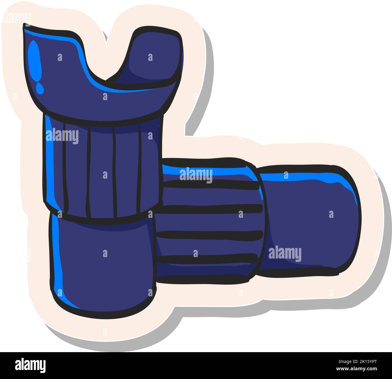 Hand drawn Camera lens icon in sticker style vector illustration Stock ...