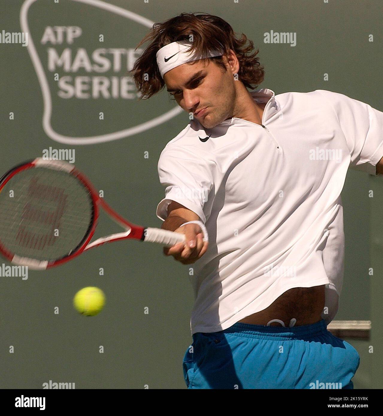 March 15, 2005; Indian Wells, CA, USA; APT tennis pro ROGER FEDERER ...