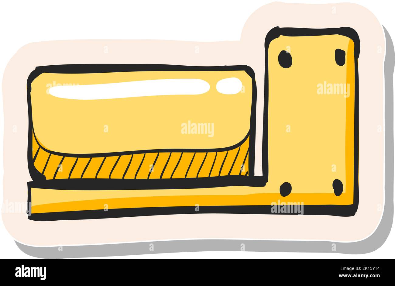Hand Drawn Flight Recorder Icon In Sticker Style Vector Illustration Stock Vector Image And Art