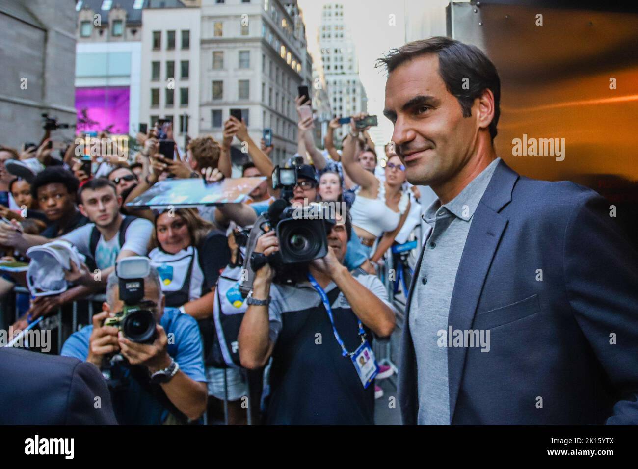 August 20, 2019, New York, New York, USA: Tennis player ROGER FEDERER ...