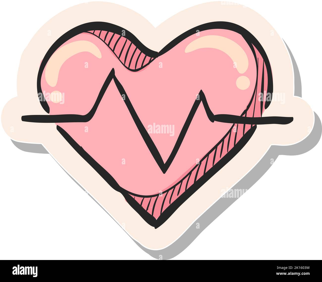 Ecg chart paper Stock Vector Images - Alamy