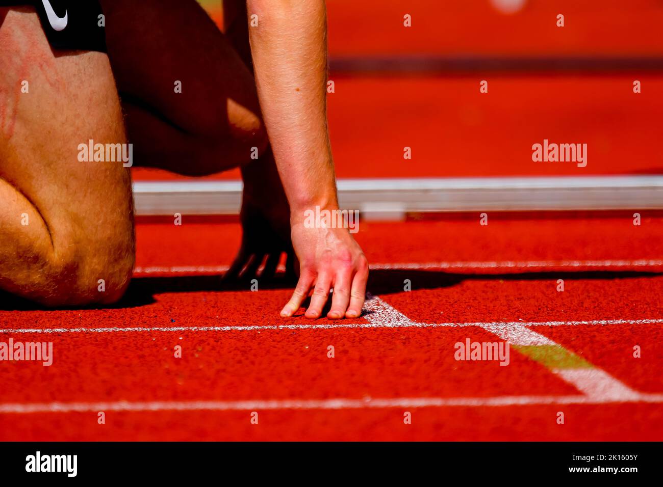 Abstract Track and Field - Sprinter Stock Photo - Alamy