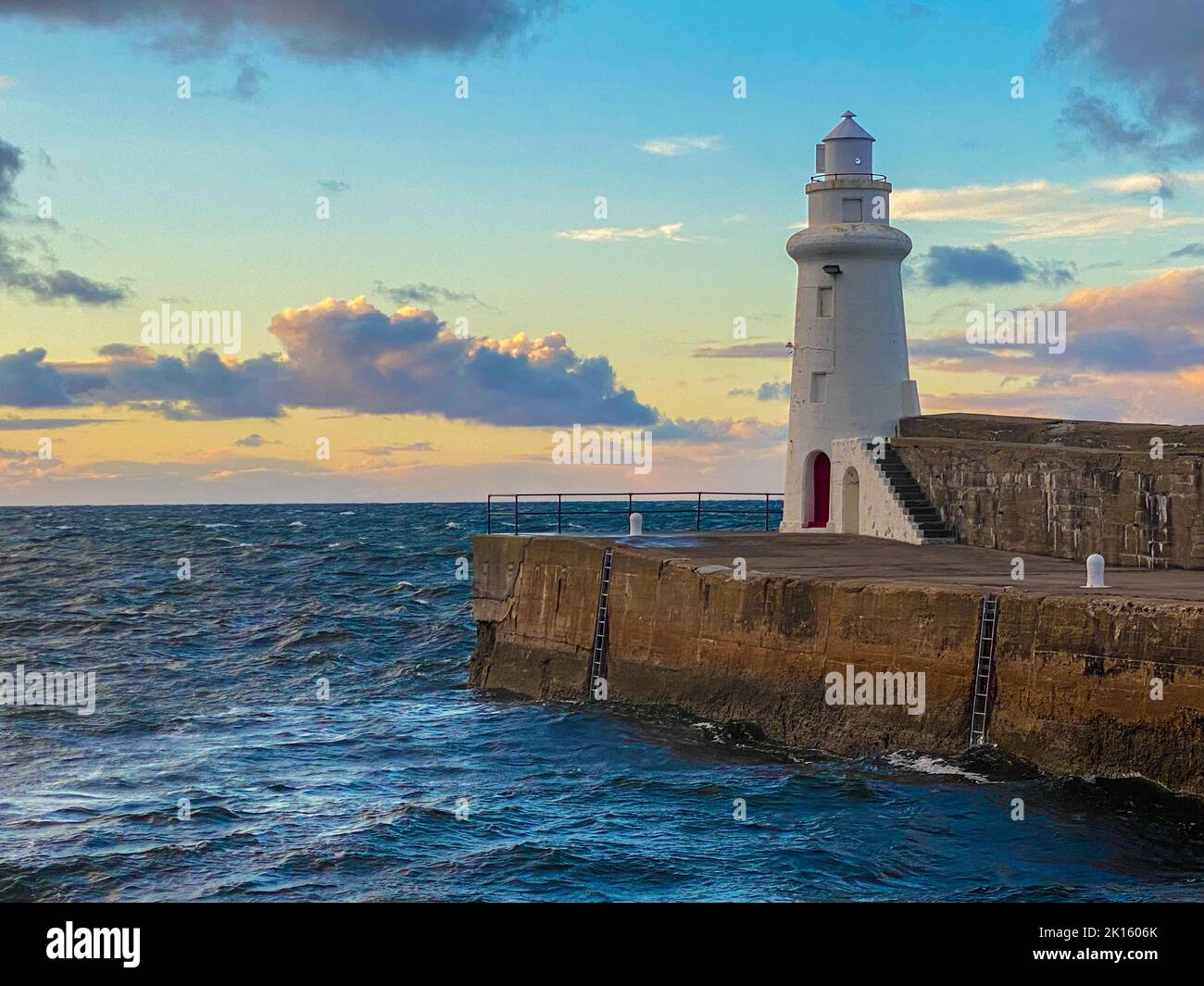 macduff lighthouse aberdeenshire scotland Stock Photo - Alamy