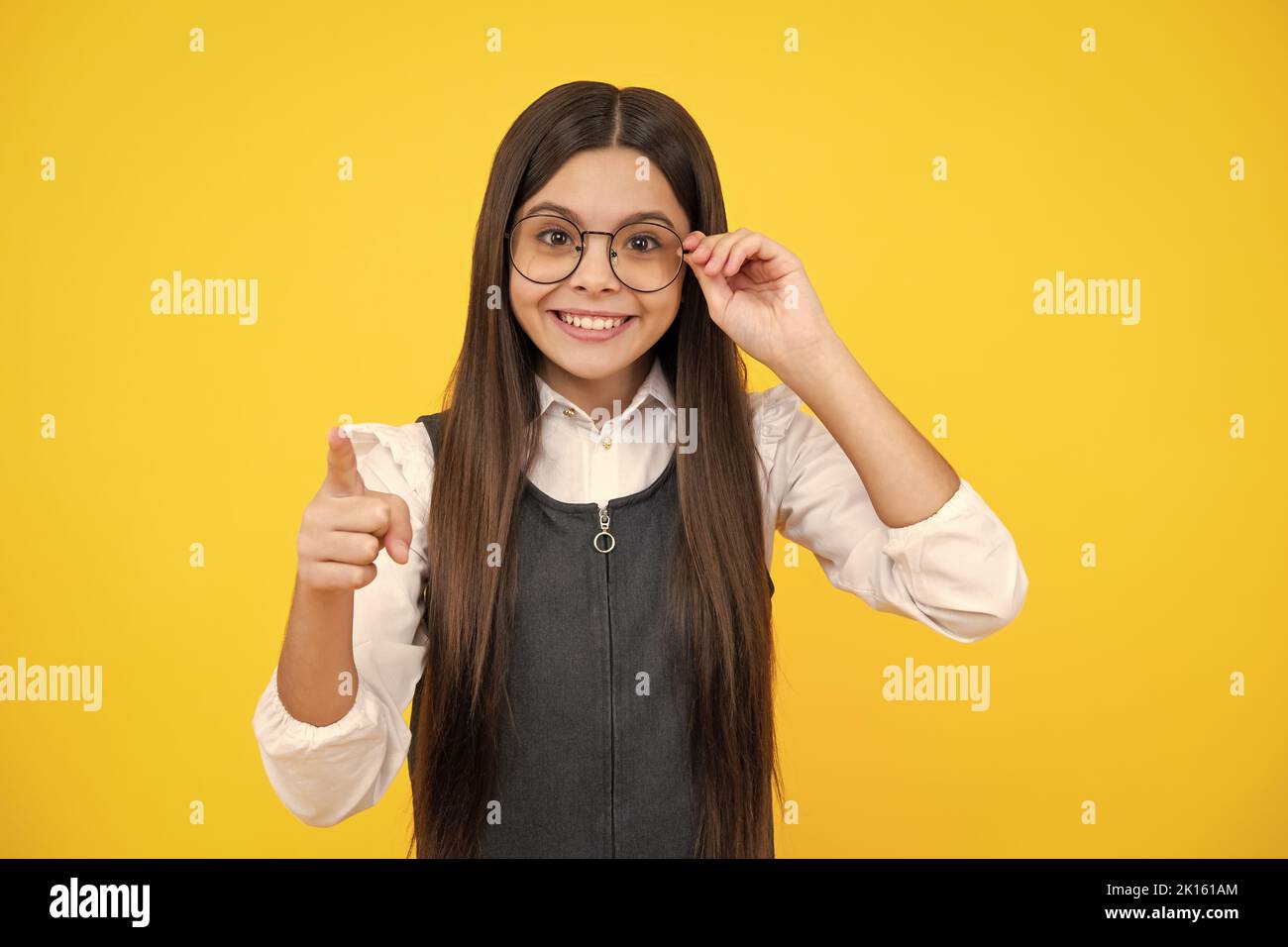 Happy teenager, positive and smiling emotions. Cheerful teen child ...