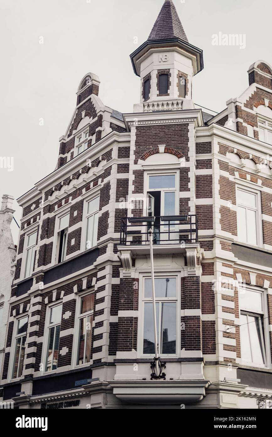 Facade of vintage buildings in western europe Stock Photo - Alamy