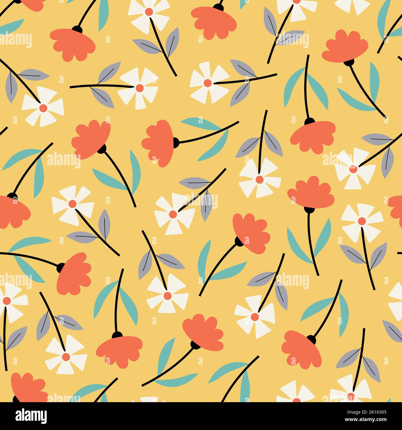 Modern floral arrangement Stock Vector Images - Alamy