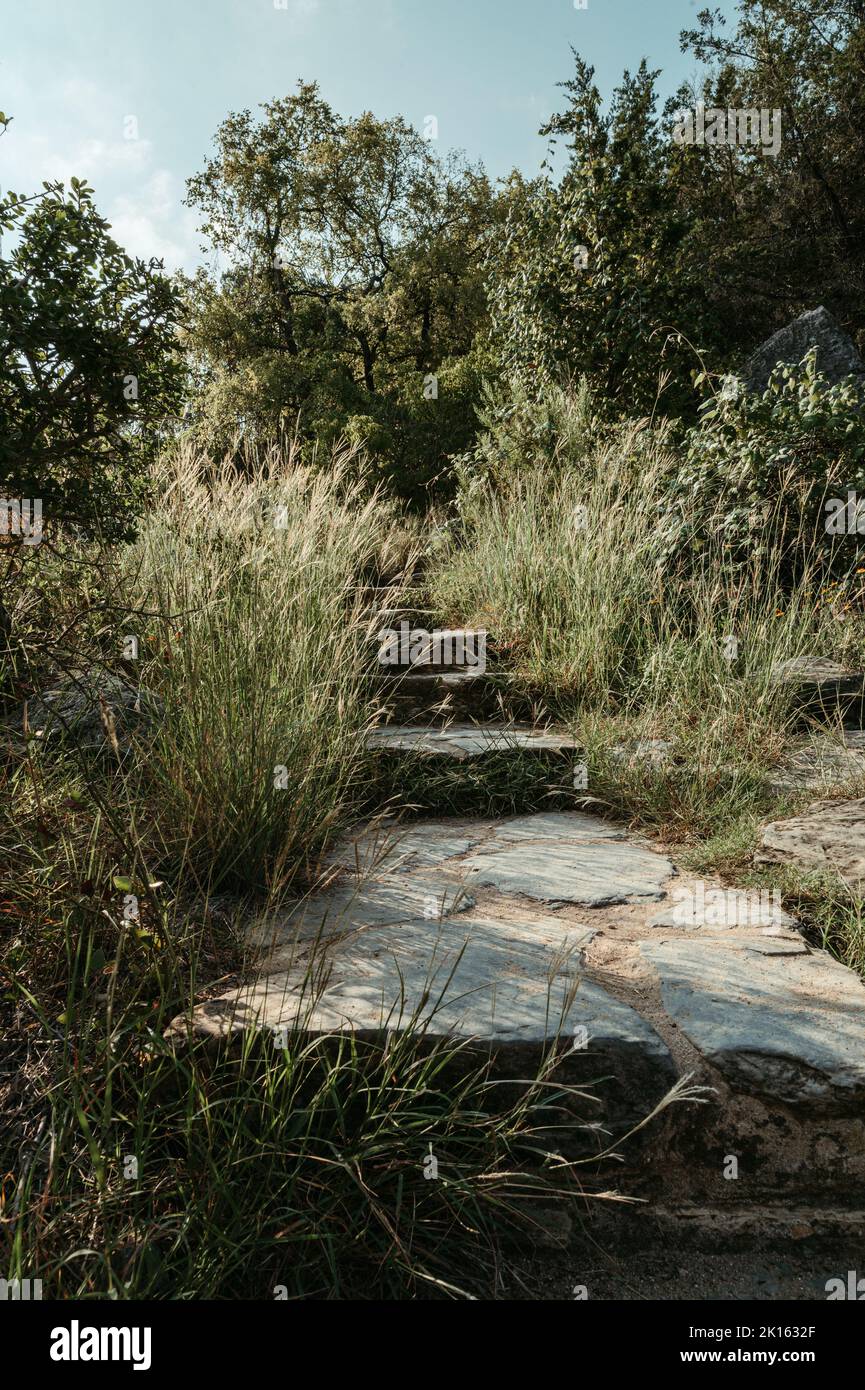 Rock Stairs at Pedernales Falls State Park Stock Photo - Alamy