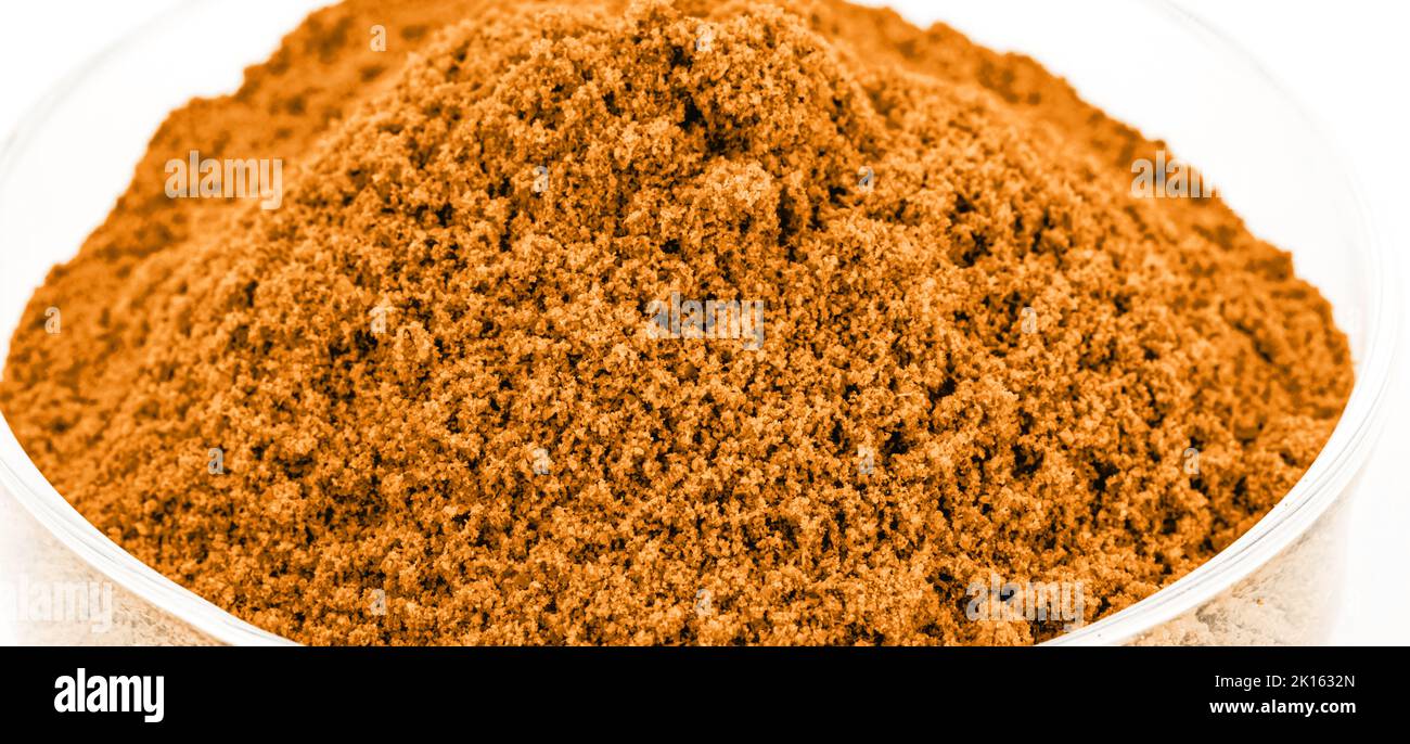 Krill meal, food made from Zooplankton, isolated white background Stock ...