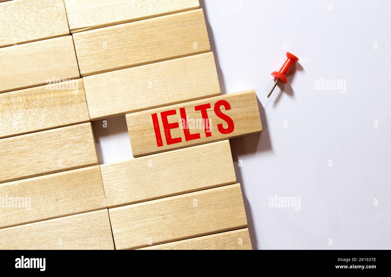 wooden blocks with the text ielts - International English Language ...