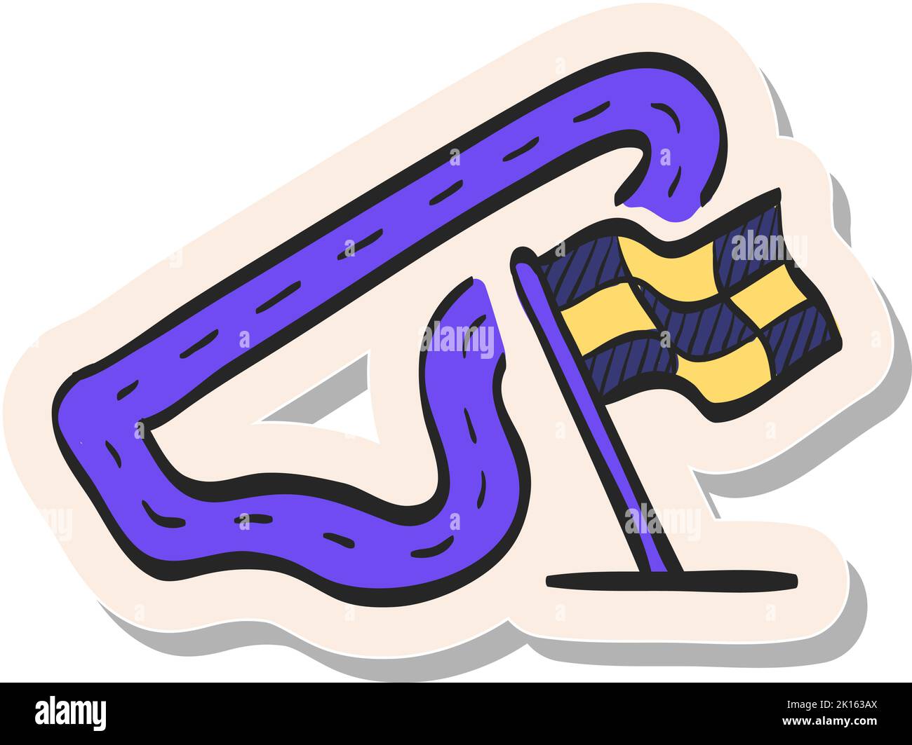 Motorcycle race finish line Stock Vector Images - Alamy