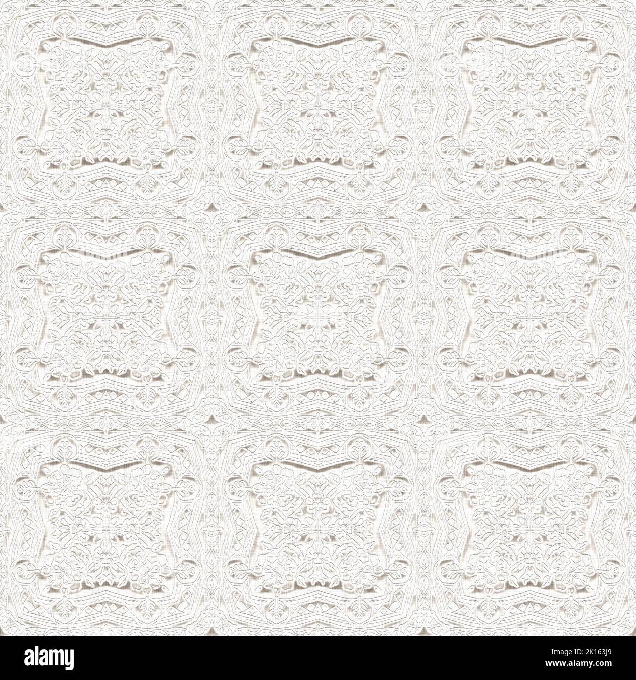 White on White linen lace effect background. Minimal stylish wedding ...