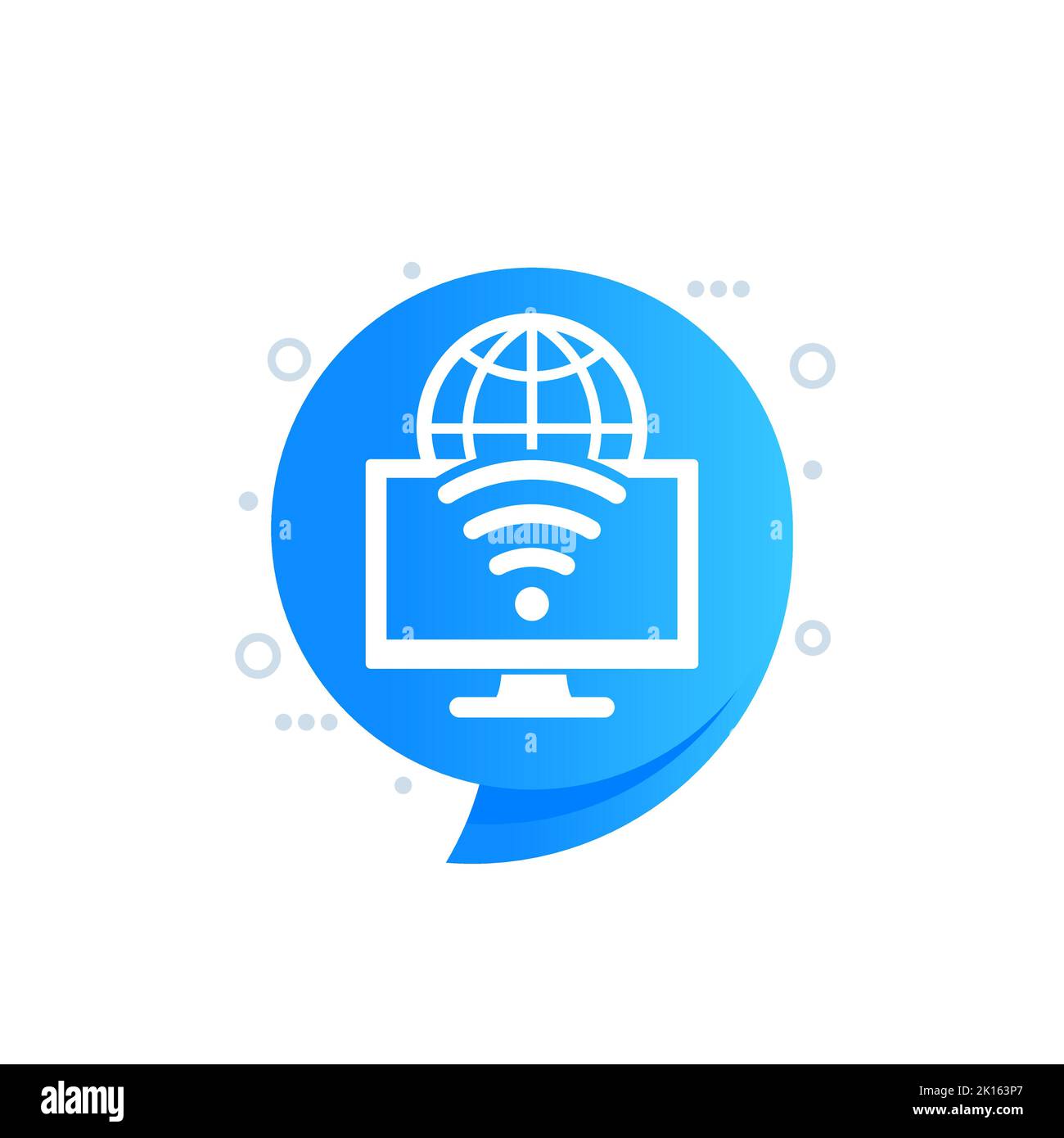 Wi-fi access to network vector icon Stock Vector Image & Art - Alamy