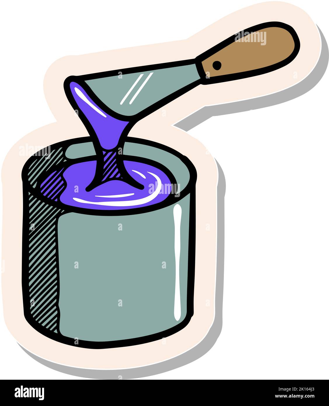 Pallete knife Stock Vector Images - Alamy