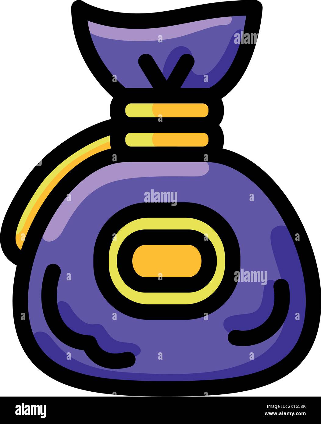 Isolated colored magic pouch videogame icon Flat design Vector Stock ...