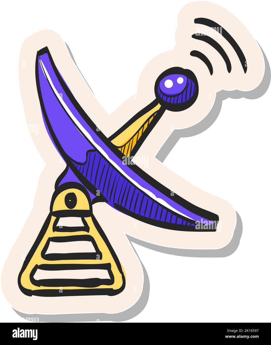 Reception radio waves Stock Vector Images - Alamy