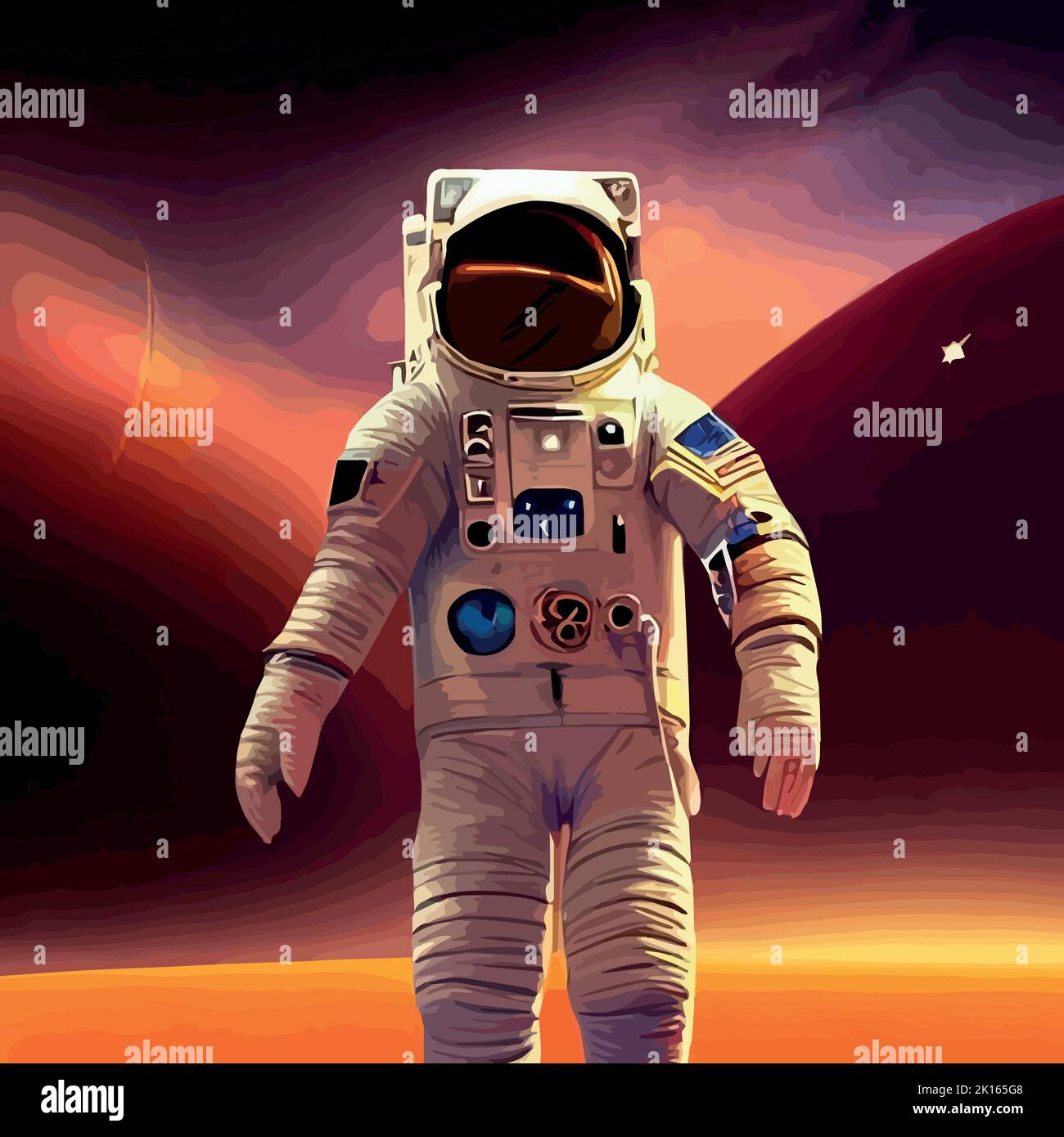 Modern space suit Stock Vector Images - Alamy