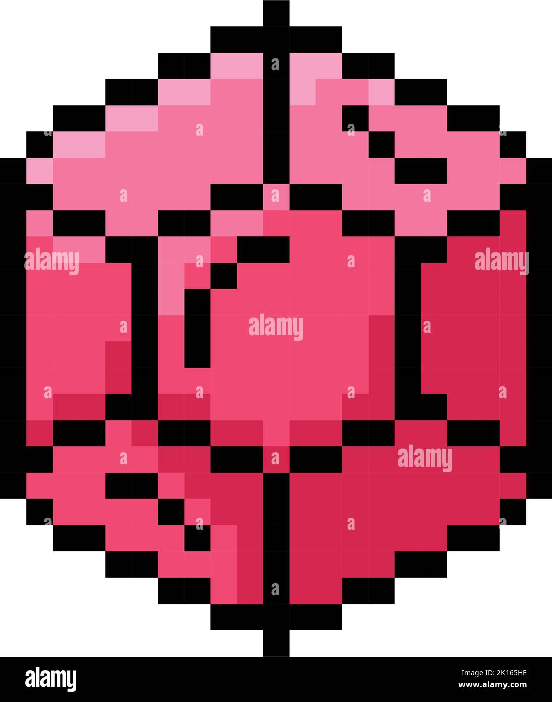 Isolated colored ruby videogame icon Pixelated style Vector Stock ...