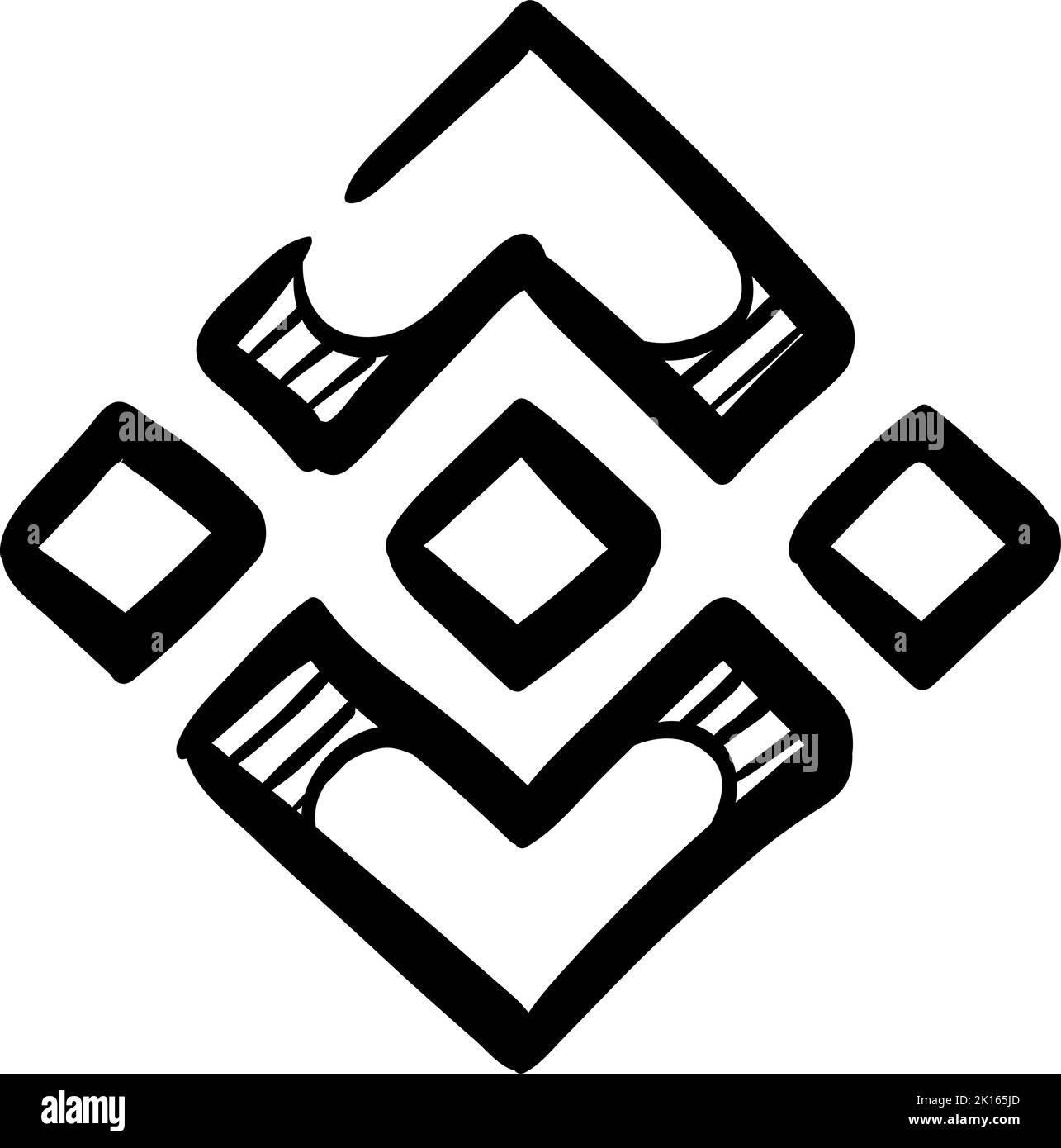 Binance coin icon vector Black and White Stock Photos & Images - Alamy