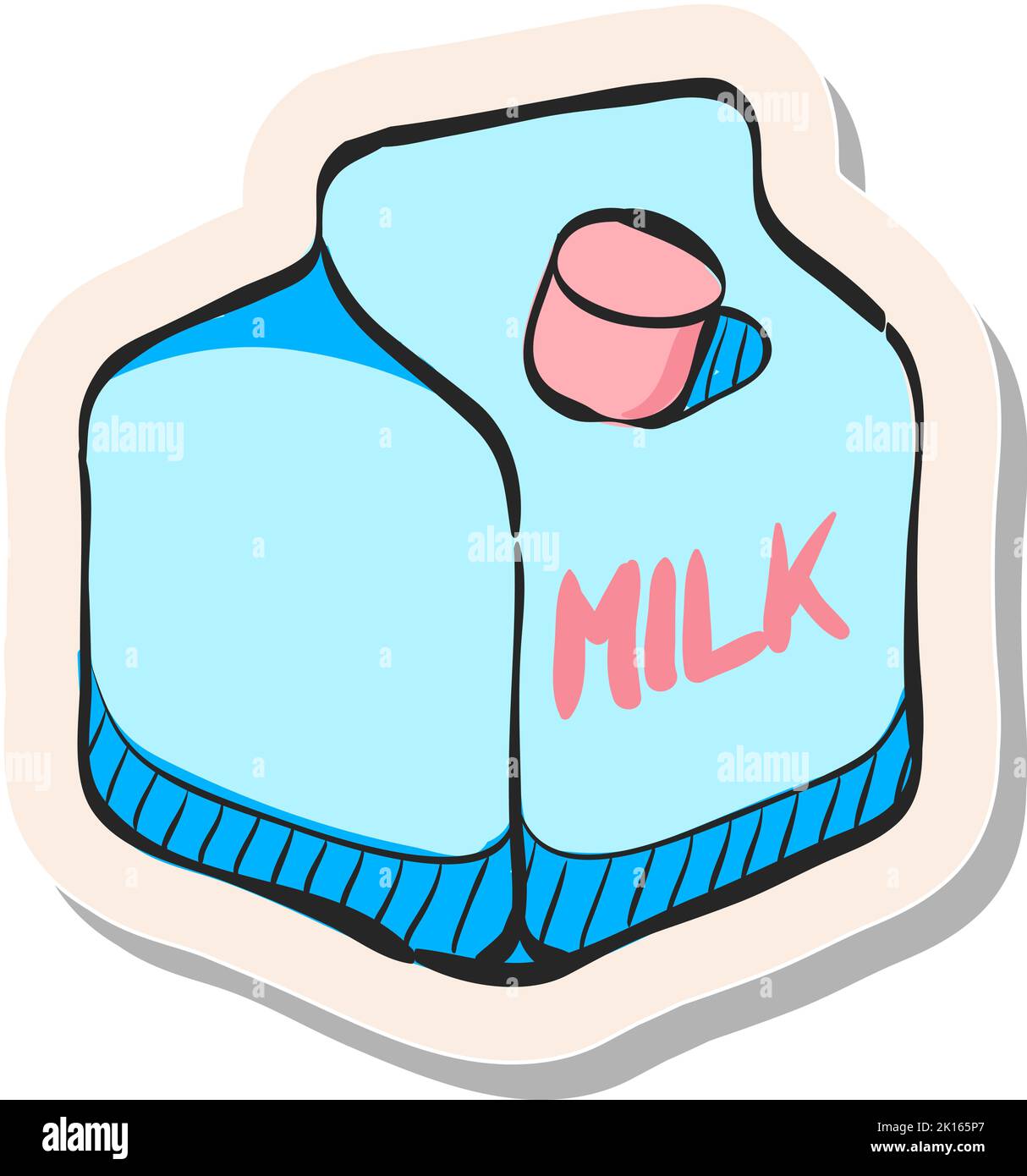 Milk carton sticker hi-res stock photography and images - Alamy