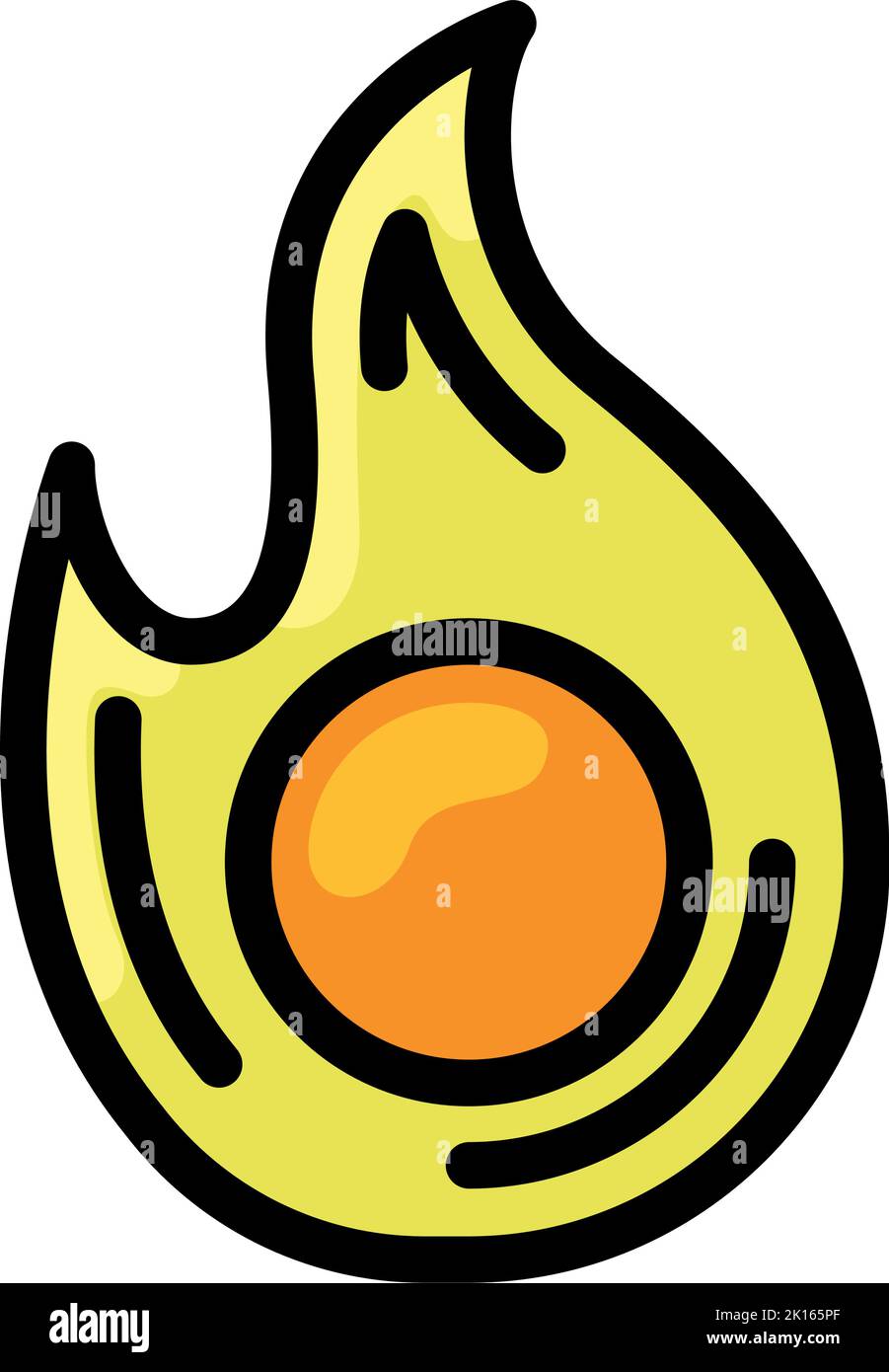 Isolated colored fire videogame icon Flat design Vector Stock Vector ...