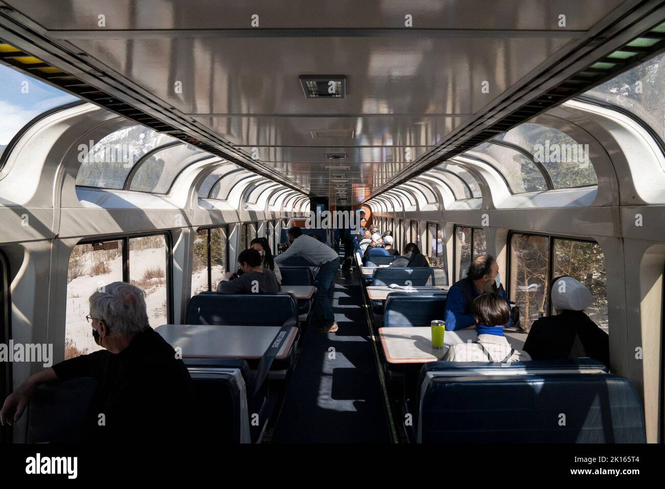 Amtrak's California Zephyr train March 21, 2021. (Photo by Dominick ...