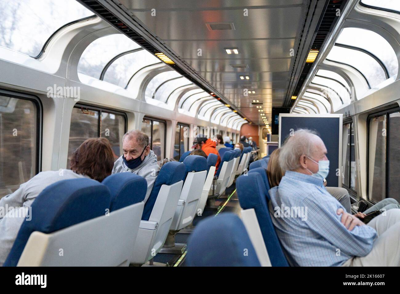 Amtrak's California Zephyr train March 20, 2021. (Photo by Dominick ...