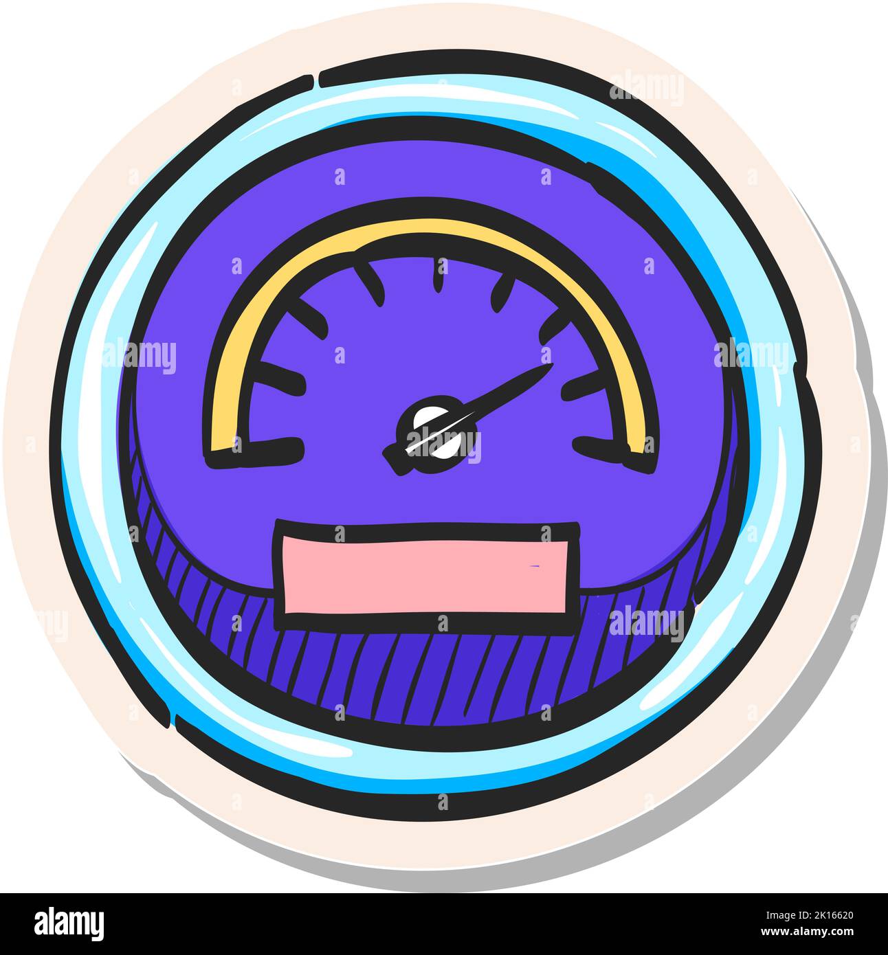 Speedometer odometer icon cartoon style Stock Vector Images - Alamy