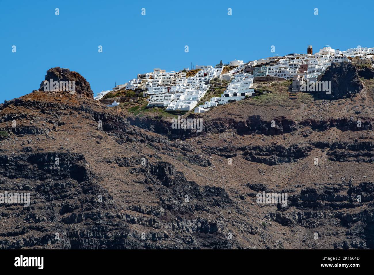 Santorini Greece cliffs & caldera bay Greek islands cruise - Royal ...