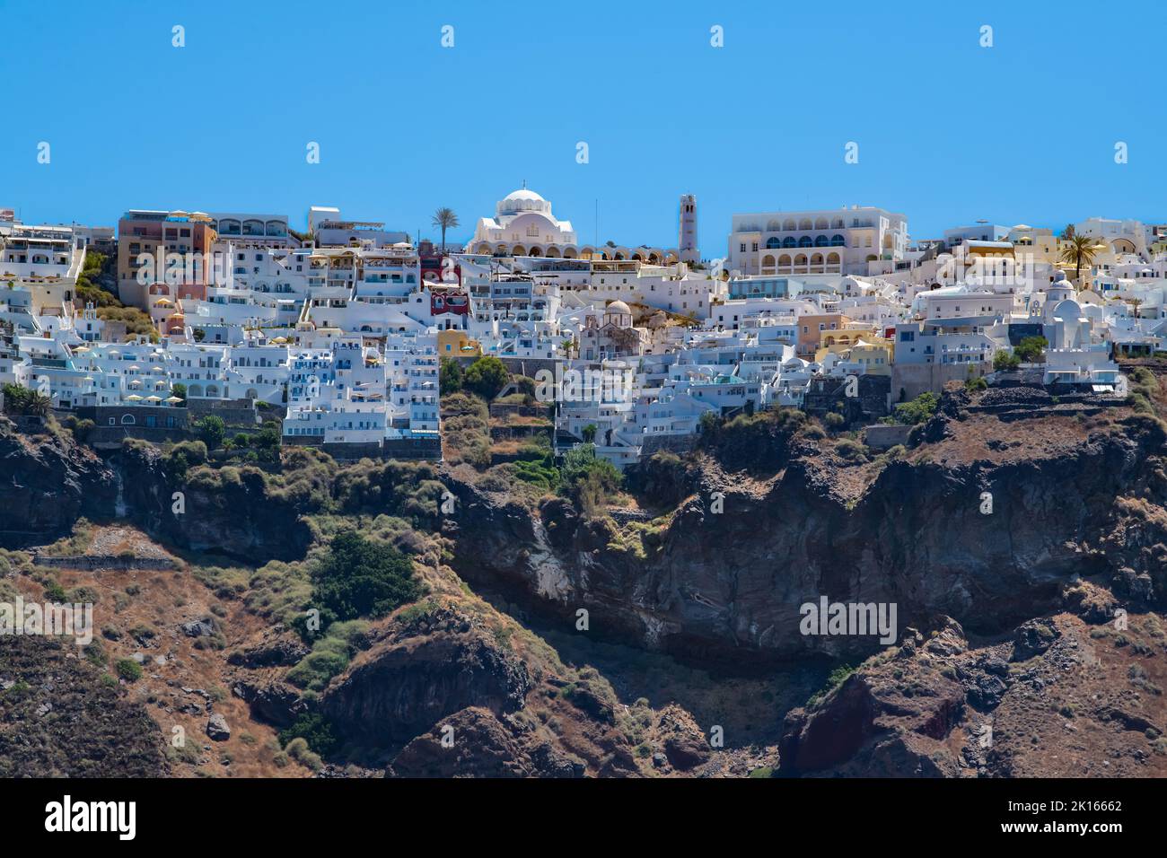 Santorini Greece cliffs & caldera bay Greek islands cruise - Royal ...