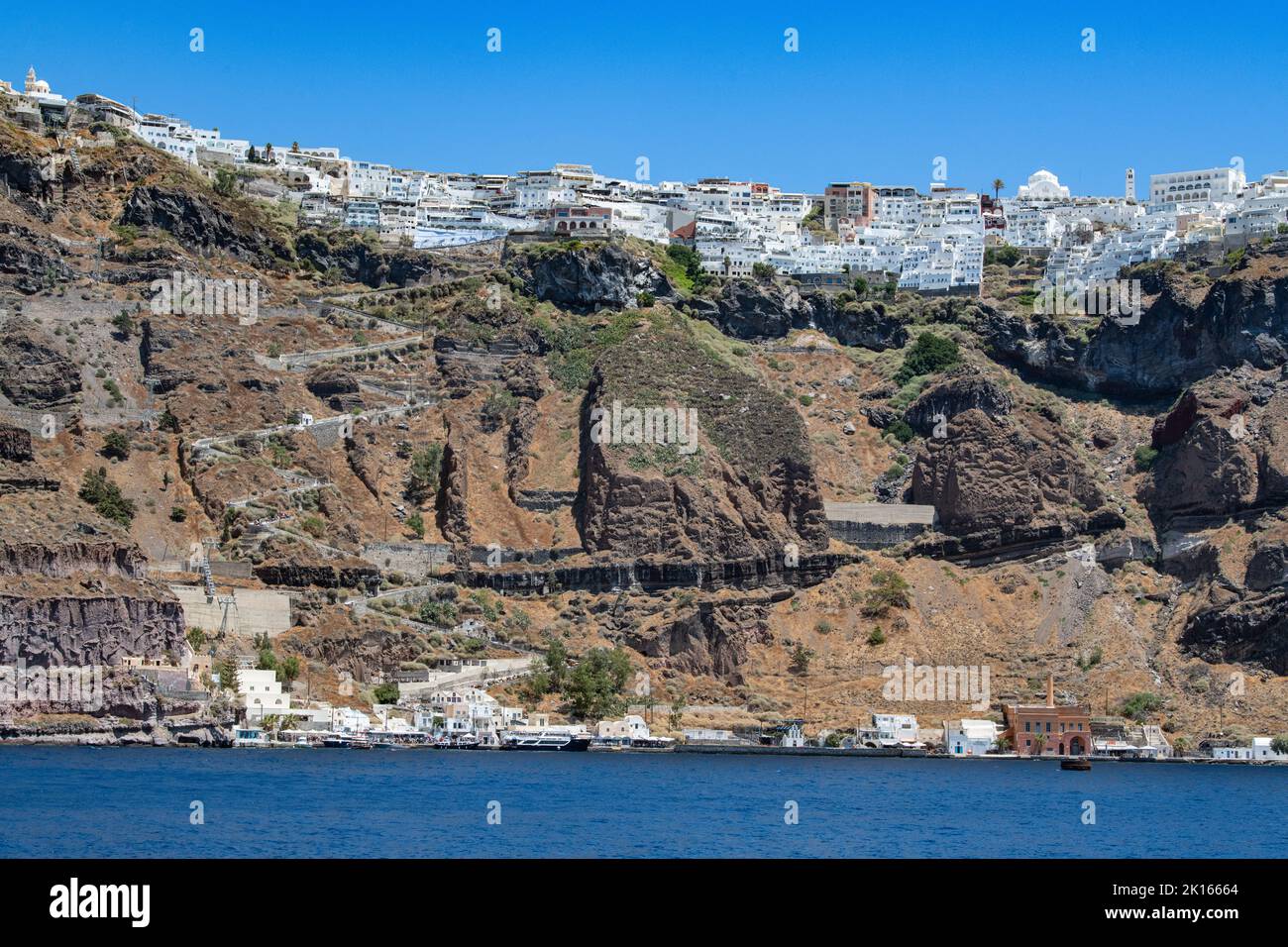 Santorini Greece cliffs & caldera bay Greek islands cruise - Royal ...