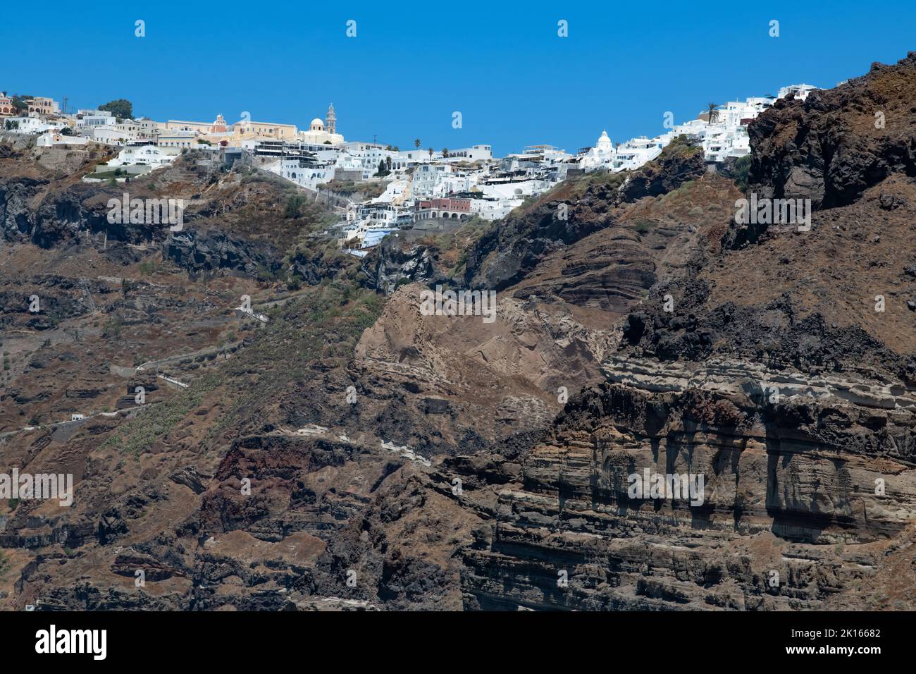 Santorini Greece cliffs & caldera bay Greek islands cruise - Royal ...