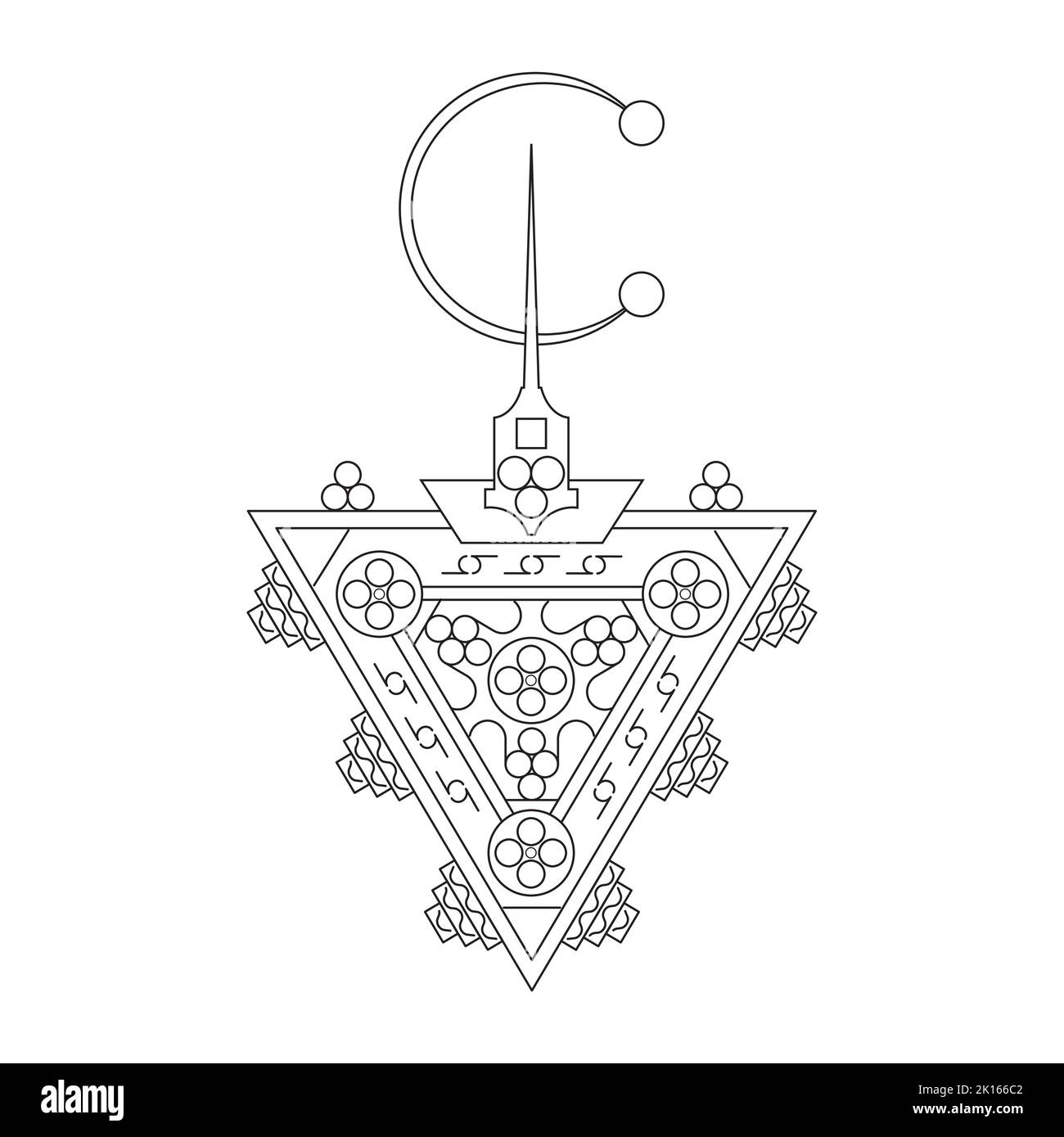Vector Illustration Of Tazerzit. The Berber Jewelery Symbol. Amazigh ...