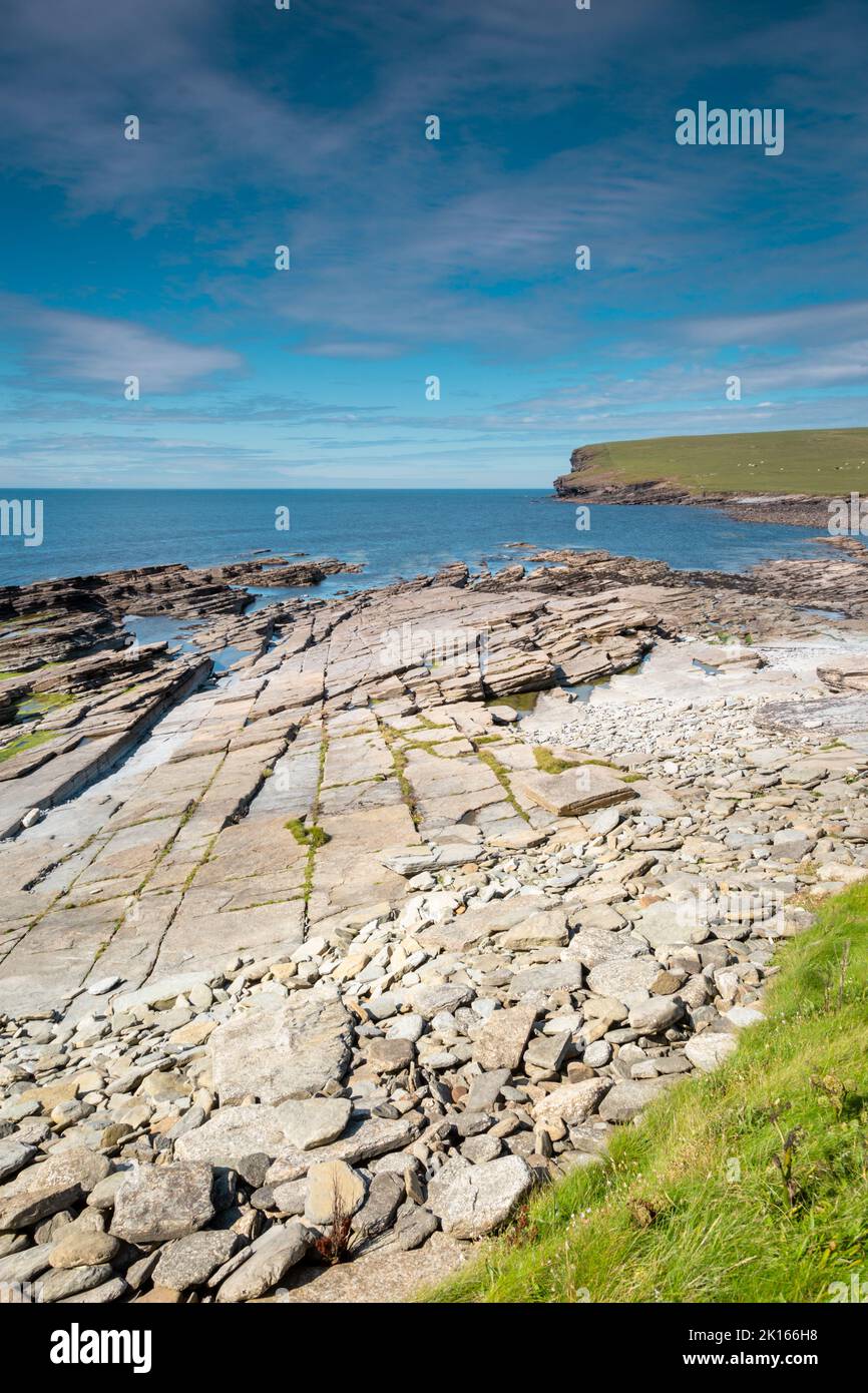 Coastal geological feature, Marwick, Orkney, UK Stock Photo - Alamy