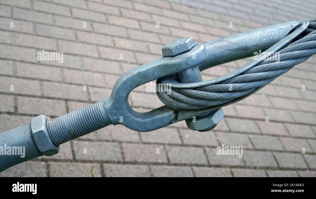 Wire rope and threaded joints. The metal industry constructions. The ...