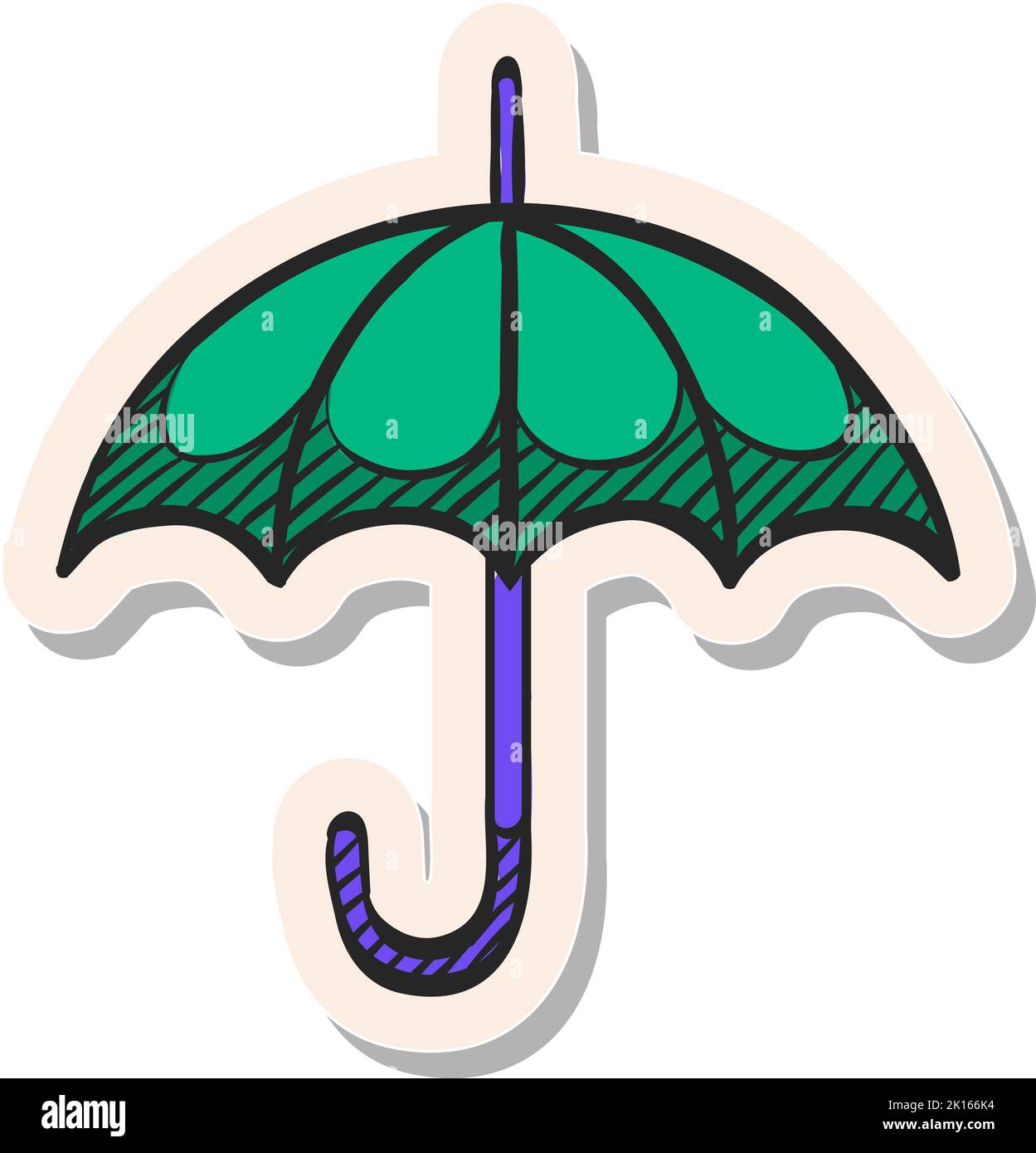 Hand drawn umbrella hi-res stock photography and images - Alamy
