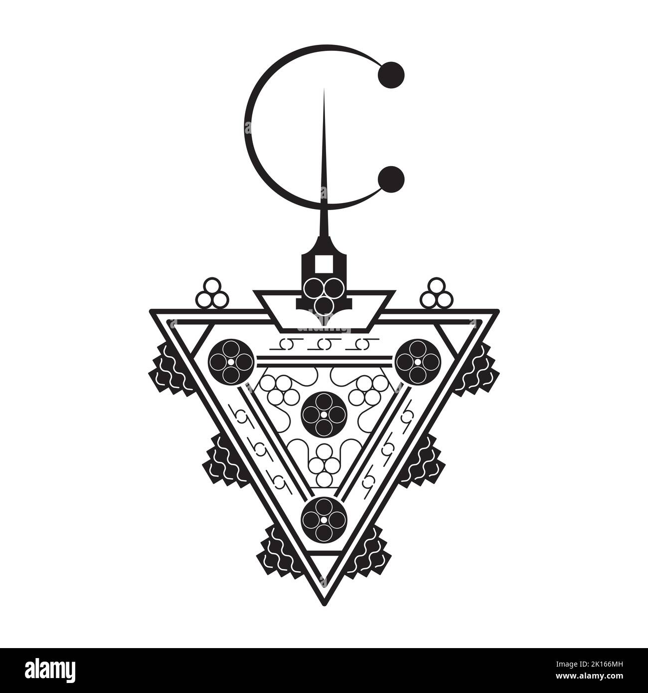 Vector Illustration Of Tazerzit. The Berber Jewelery Symbol. Amazigh ...