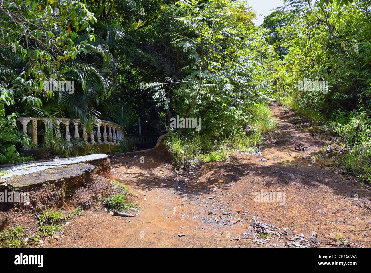 El Miro Ruins, hiking trail views, abandoned mansion, declared ...