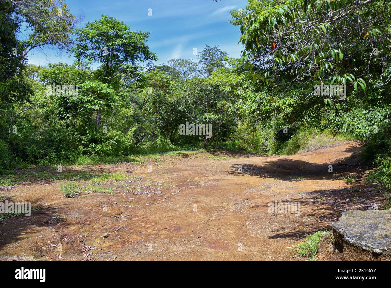 El Miro Ruins, hiking trail views, abandoned mansion, declared ...