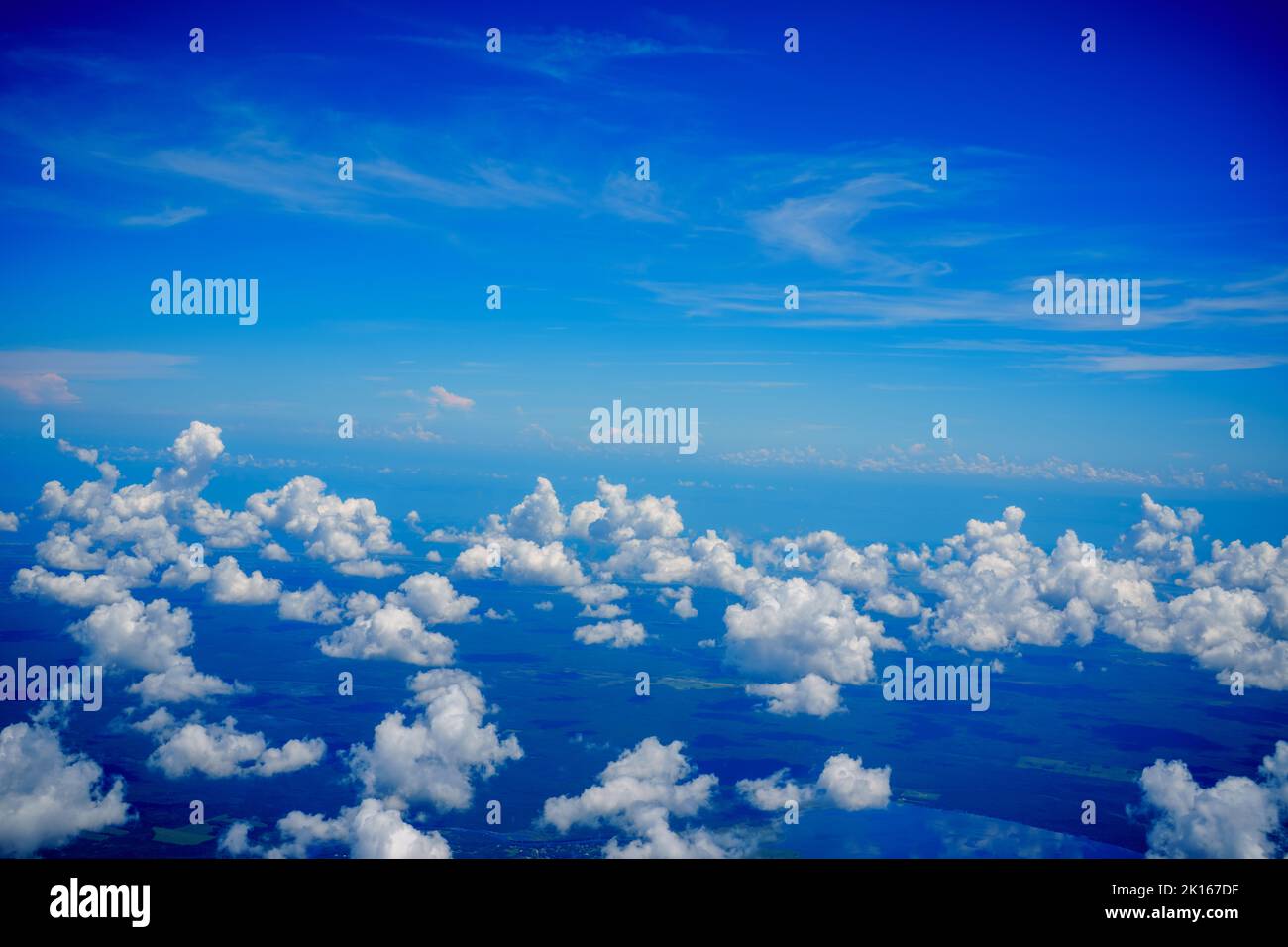 Aerial photo of clouds seen from aircraft Stock Photo - Alamy