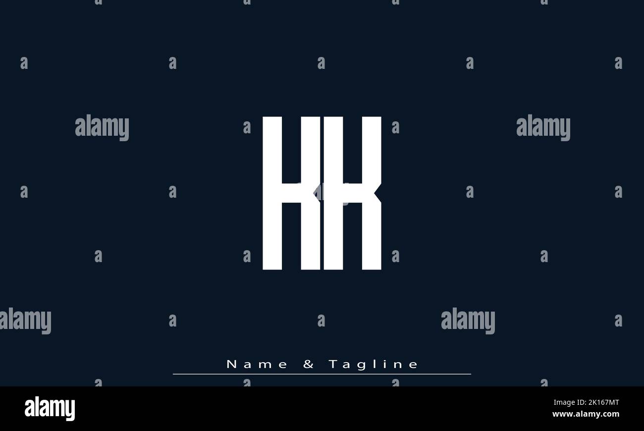 Alphabet letters Initials Monogram logo KK Stock Vector Image & Art - Alamy