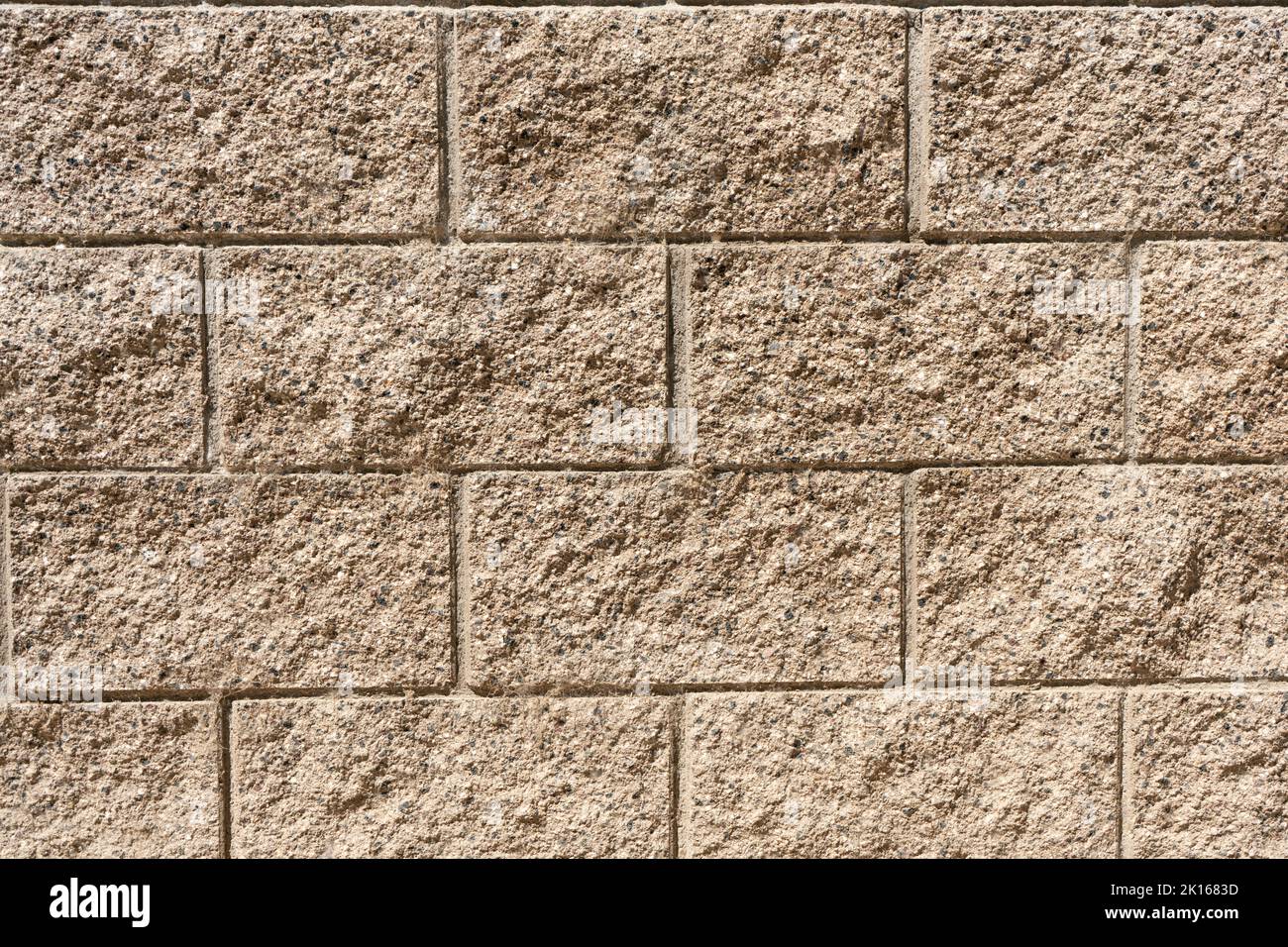 Clouse up of textured beige cinder block wall Stock Photo - Alamy