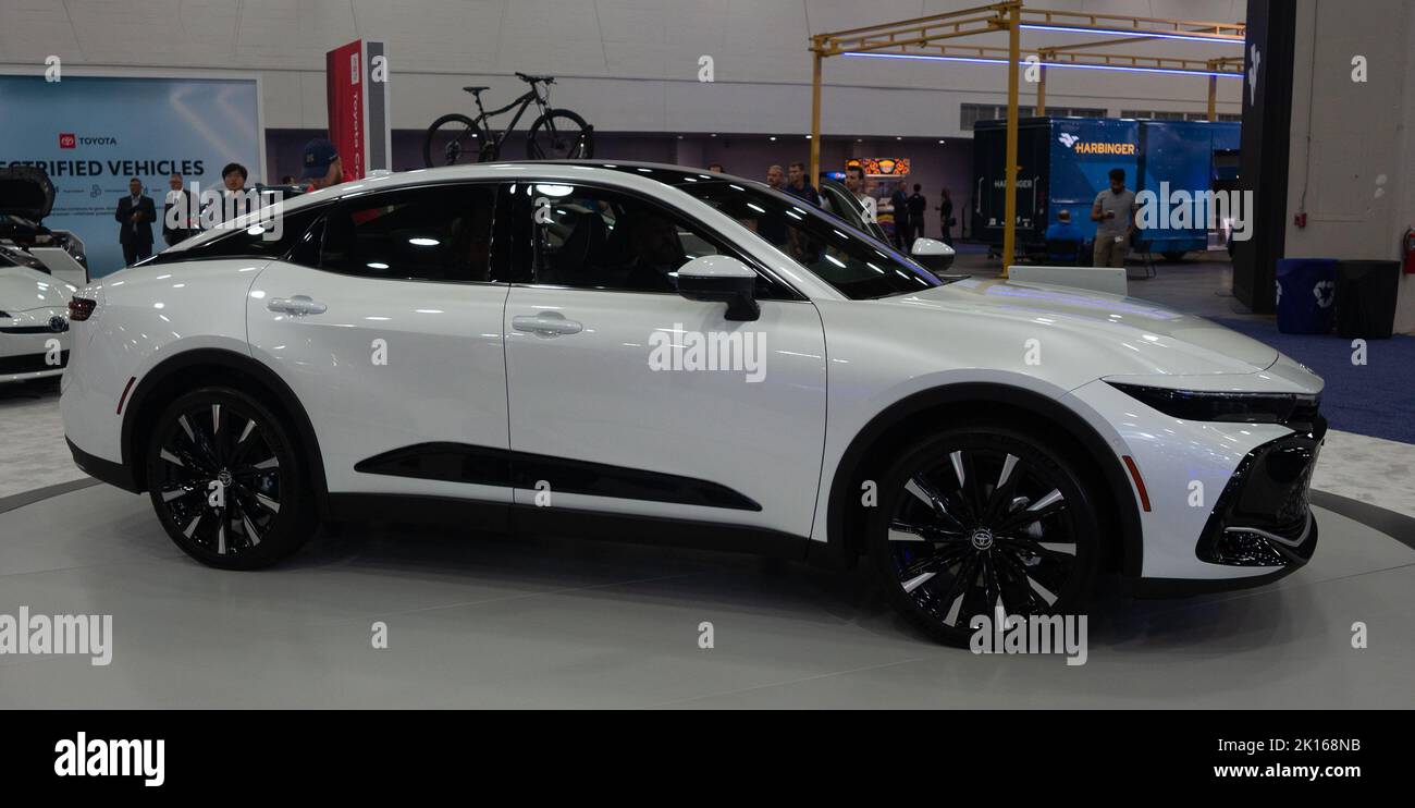 August 14, 2022, Detroit, Michigan, USA: The new Toyota Crown Platinum ...