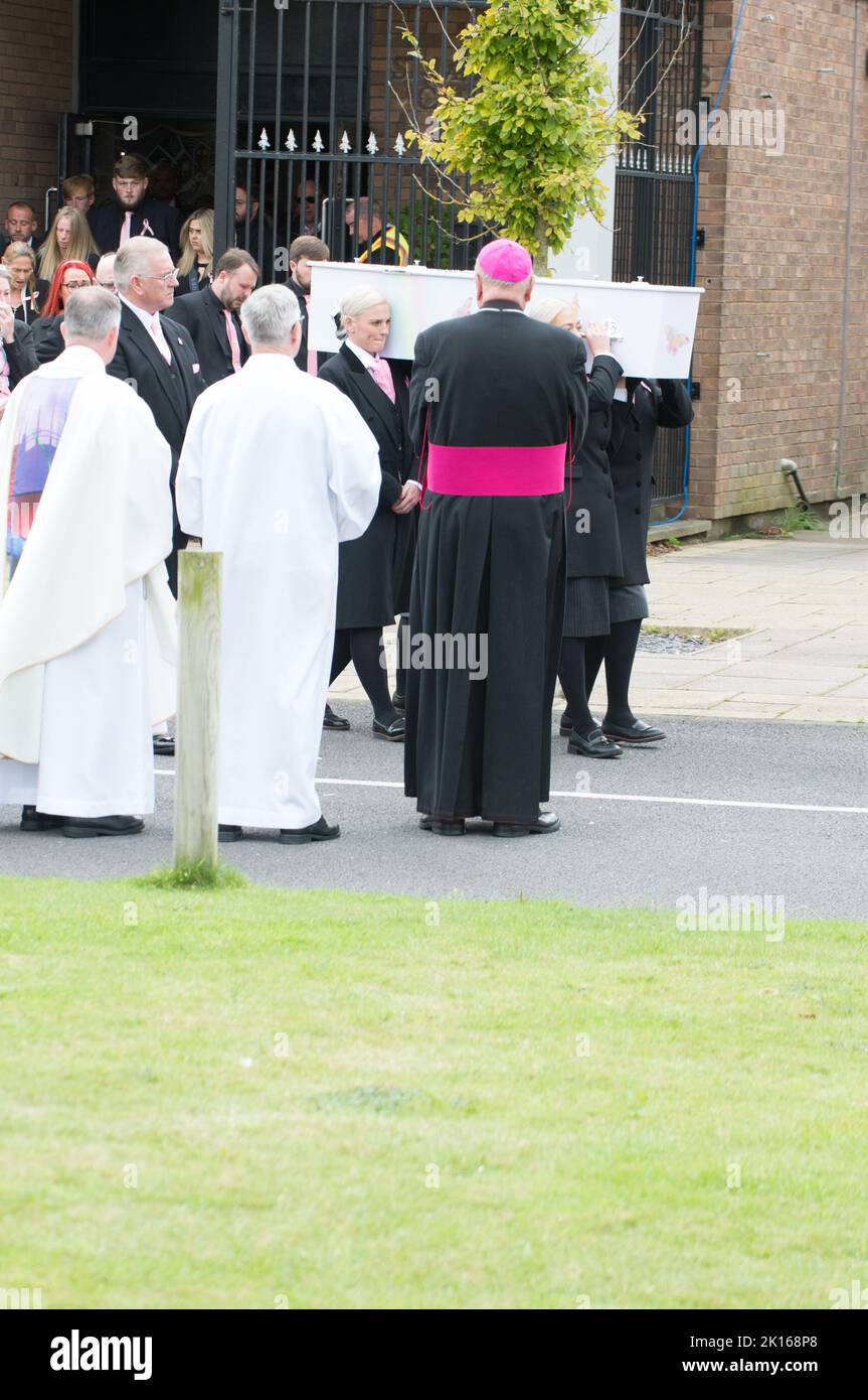 Dovecot, UK. 15th Sep, 2022. September 15, 2022: The funeral of Olivia ...